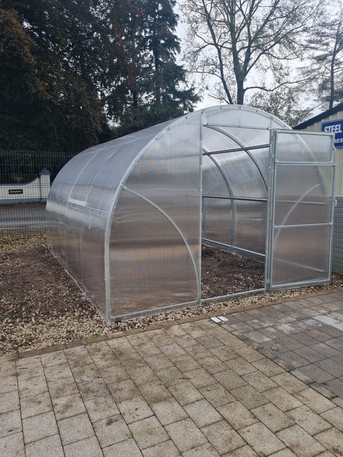 Greenhouse Curved 6mm Polycarbonate 3m x 4m - Landscape & Garden Supplies
